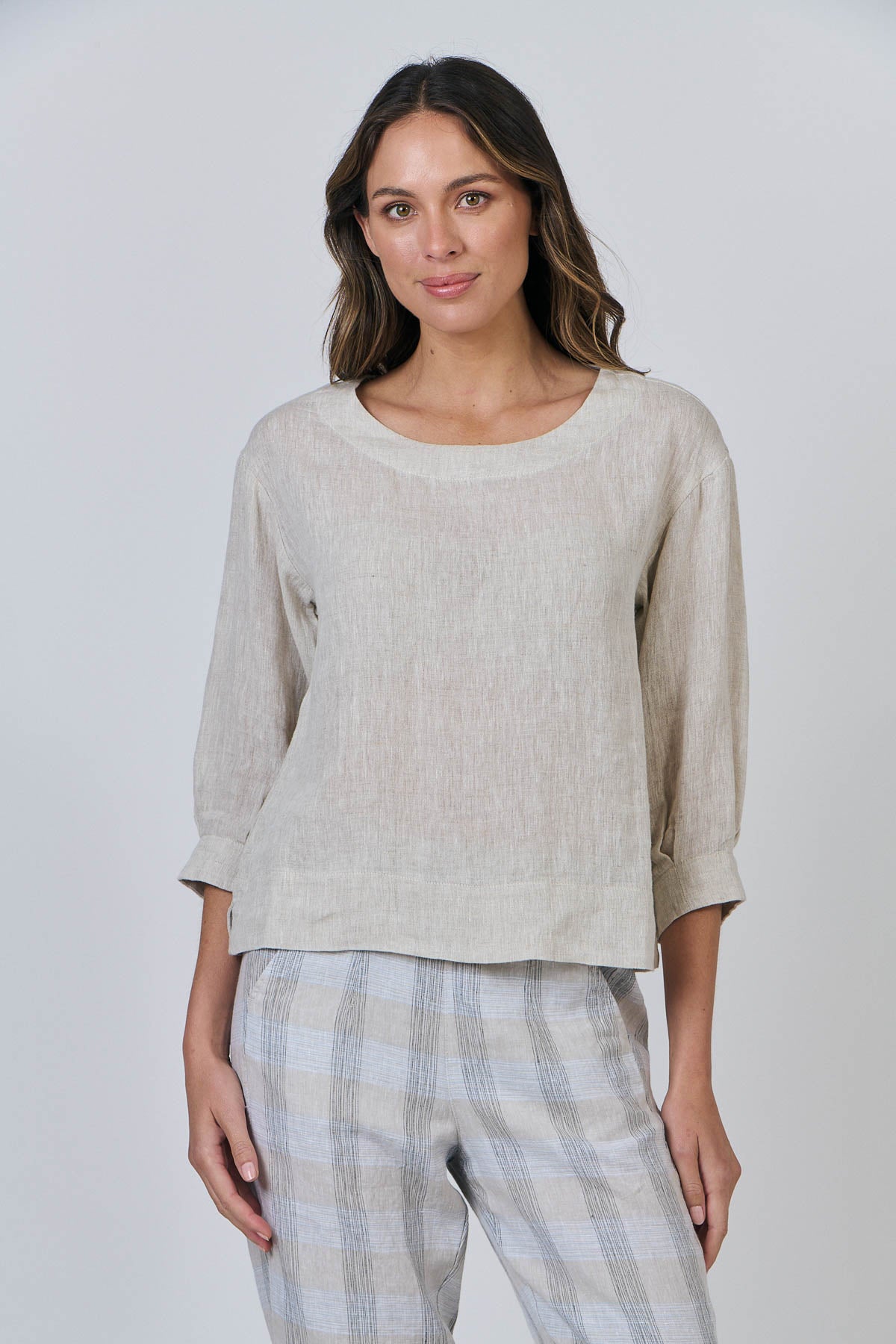 Linen Top - Soybean