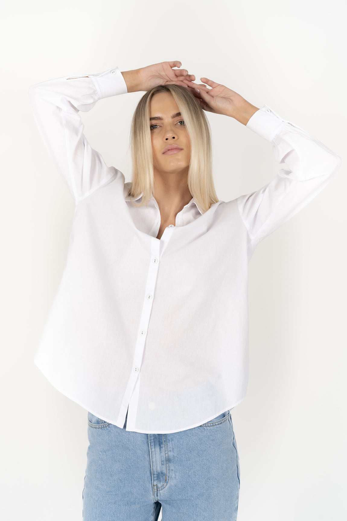 The Stephanie Shirt - White